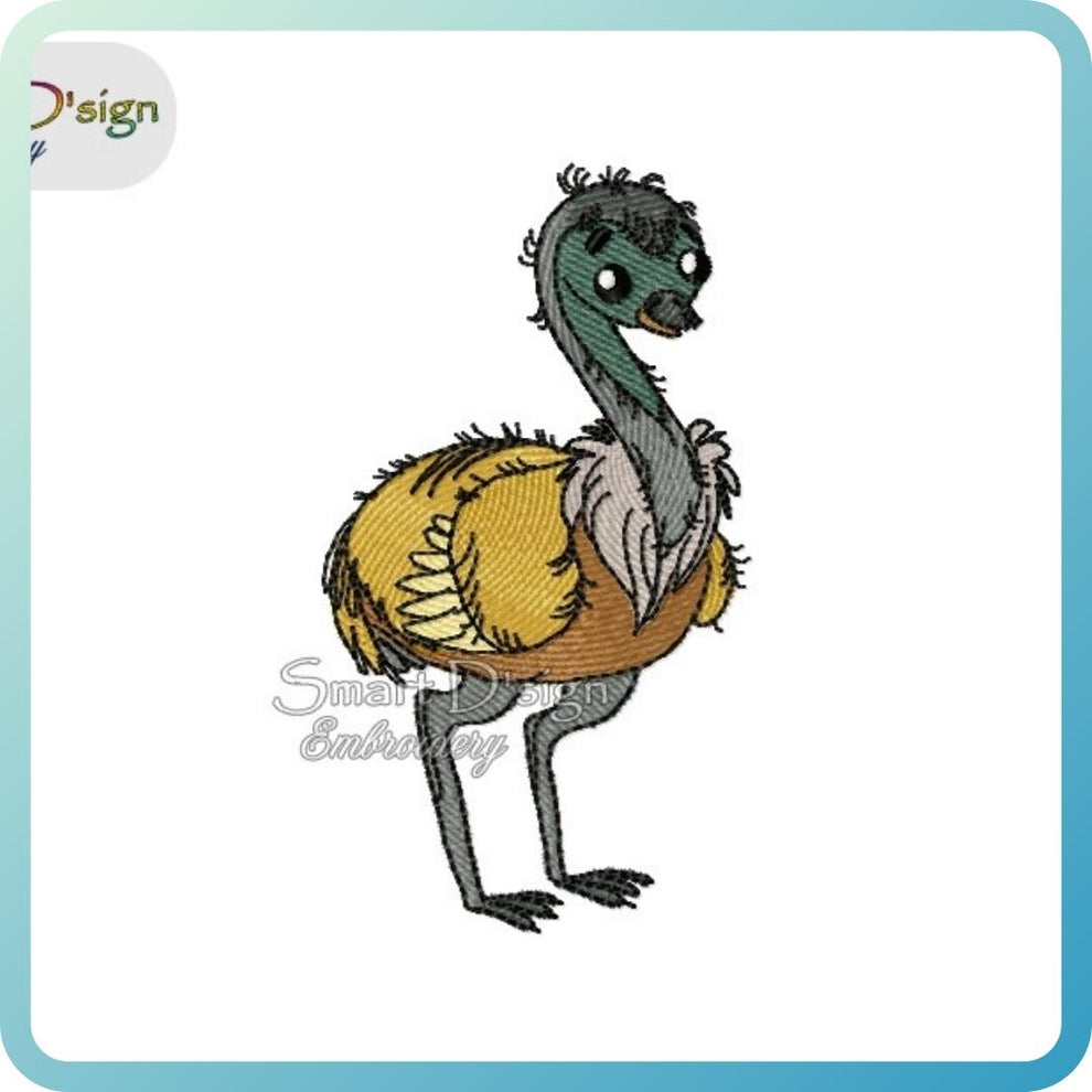 EMU - AUSTRALIAN BABY ANIMAL Machine Embroidery Design – Smart D'sign ...