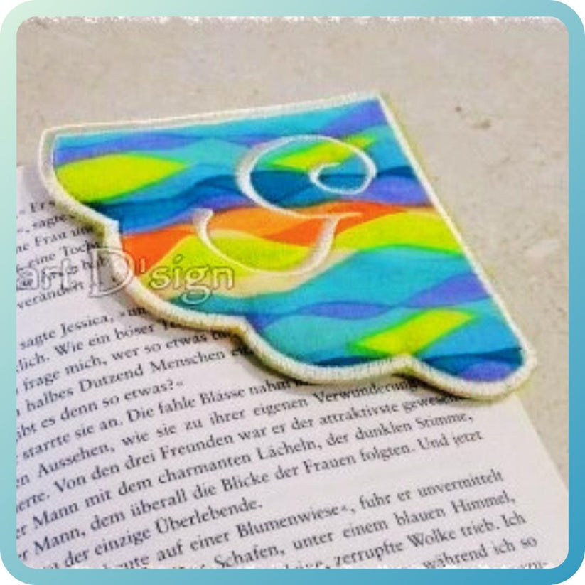 ITH Corner Bookmarks 26 Letters Machine Embroidery Design – Smart D ...