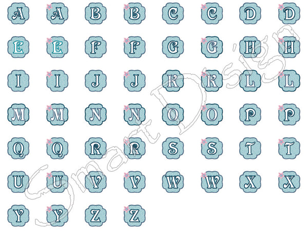 EMBOSSED ALPHABET LETTERS Mega Set Machine Embroidery Design – Smart D ...