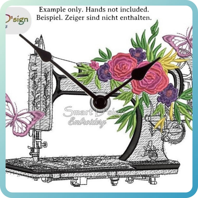 ROMANTIC SEWING MACHINE - 2 Versions - Machine Embroidery Design ...